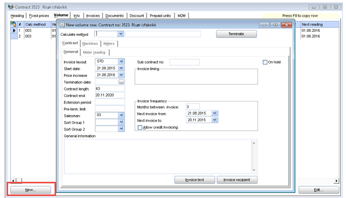Field Descriptions For Volume Rows Evatic Documentation