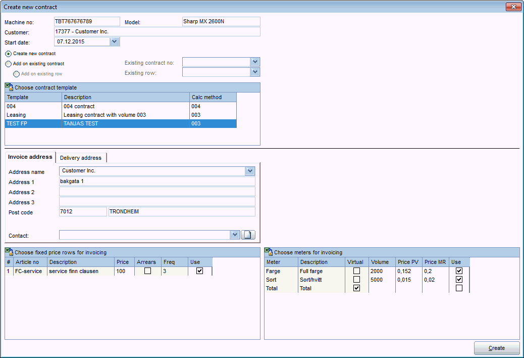 How To Create A New Contract Using The Contract Template Evatic Documentation